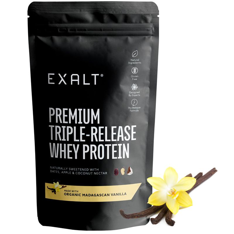 EXALT | 7hr Triple Release Protein Blend: Grass Fed Whey Protein Powder ...