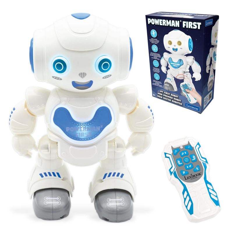 LEXIBOOK ROB16 Powerman, First Smart Interactive Learning Robot Toy for ...