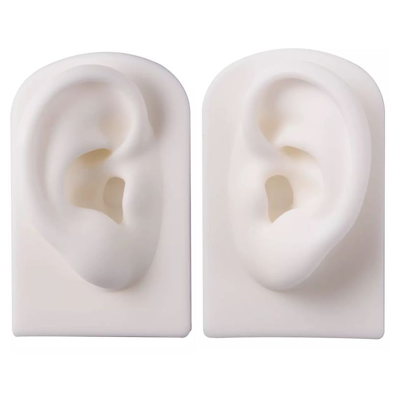 NOELAMOUR Ear Model, Silicone, Left & Right Set, Accessories, Binaural ...