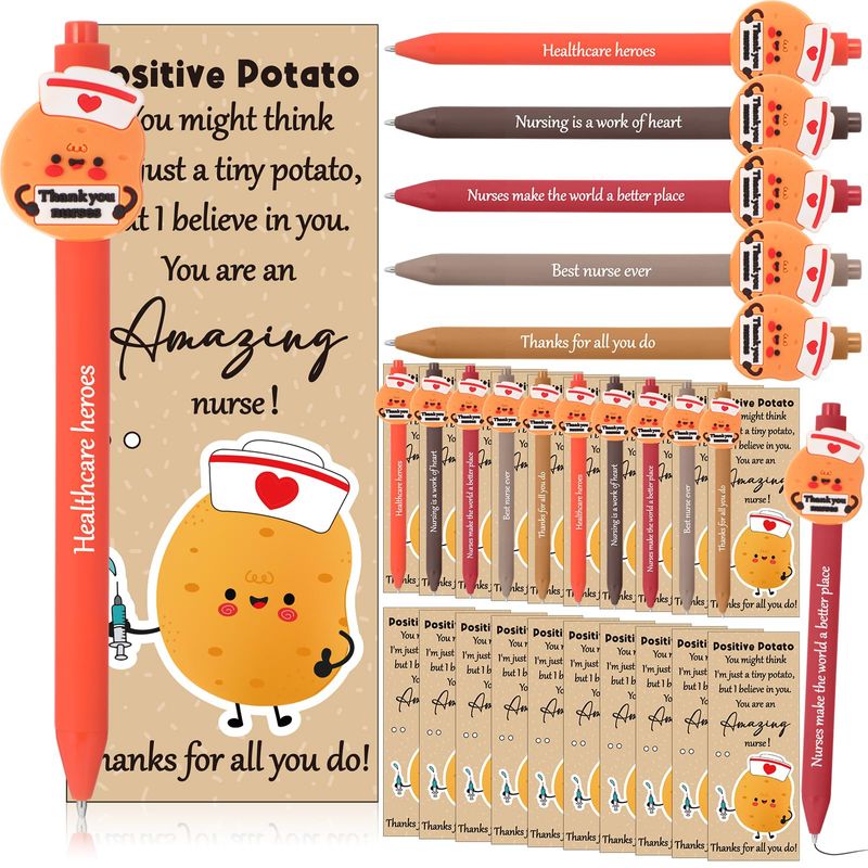 Kosiz 20 Sets Nurses Pen Gift Bulk Positive Potato for Nurses ...