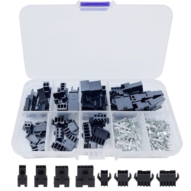 JST-SM Housing Connector 200pcs 2Pin 3Pin 4Pin 5Pin 2.54mm Pitch 2 3 4 5 Pin JST SM Connector ...