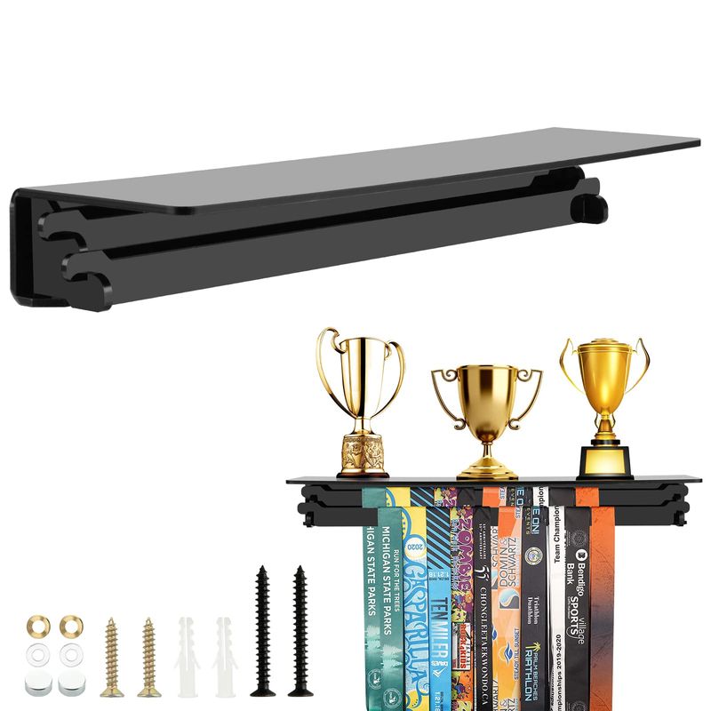 Cosmos Acrylic Medal Display Holder Trophy Shelf Organizer Medal Award ...