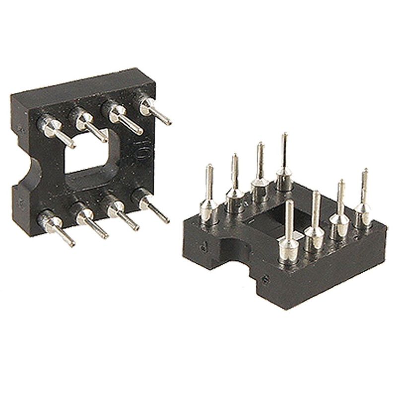 uxcell IC Socket 8 Pin DIP IC Socket Adapter Soldering Type Socket 2 ...