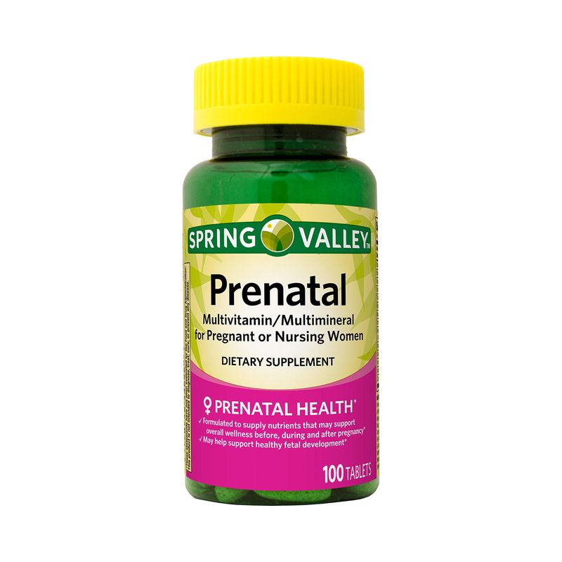 Prenatal Multivitamin and Multimineral, Folic Acid 800 mcg Tablets ...