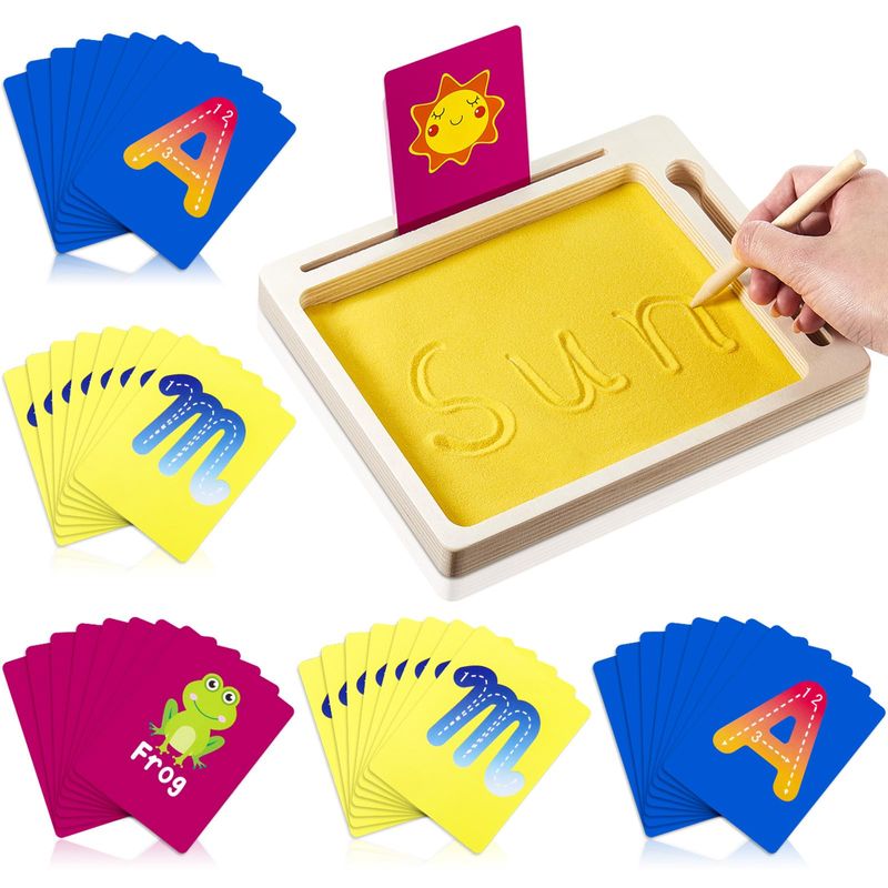 Seenelling Montessori Sand Tray Wooden Sand Trays for Classroom Wood ...