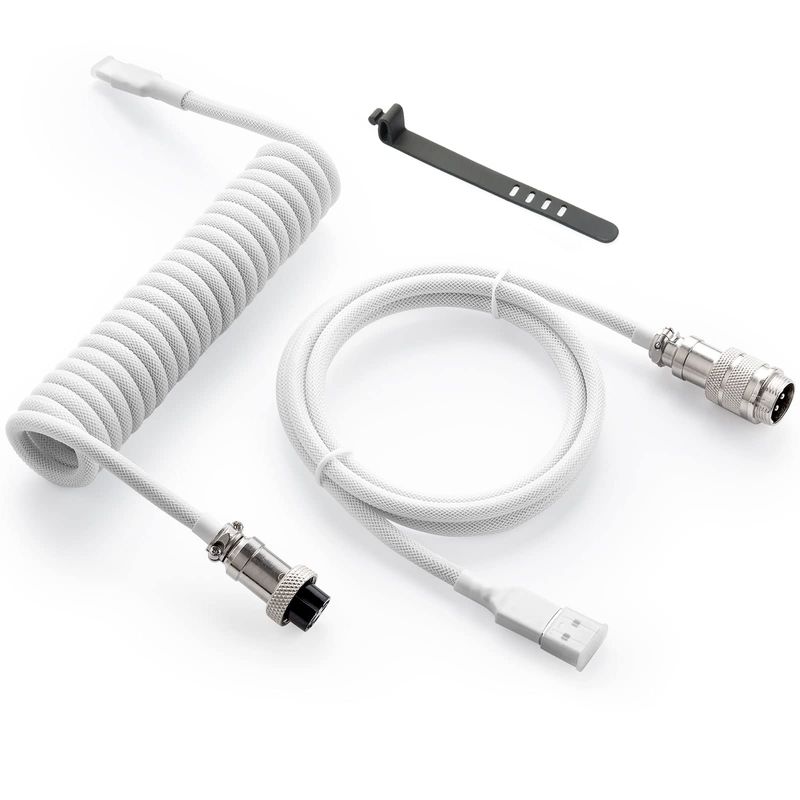 GUNMJO Pro Custom Coiled USB C Cable for Gaming Keyboard, Double ...