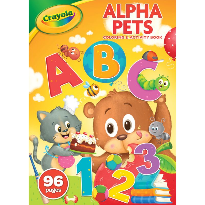 Crayola Alpha Pets Coloring Pages and Stickers, Number & Alphabet ...