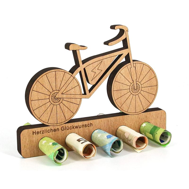 Giftota - Original E-Bike Birthday Money Gift Wood - Money Gift for ...