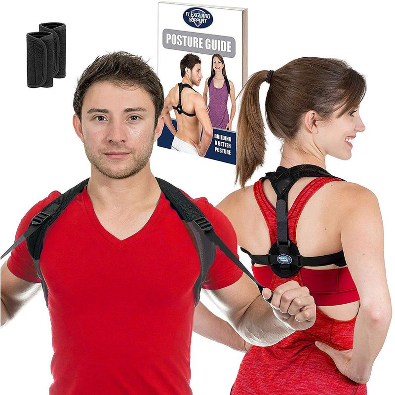 FlexGuard Support Posture Corrector for Women and Men - Adjustable Upper Back & Shoulder Brace ...