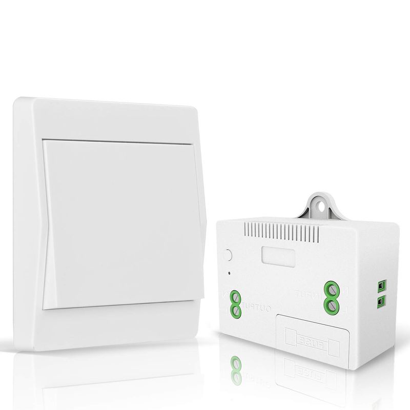 Nashone Wireless Switch Light Set, Wireless Light Switch, Battery-Free ...