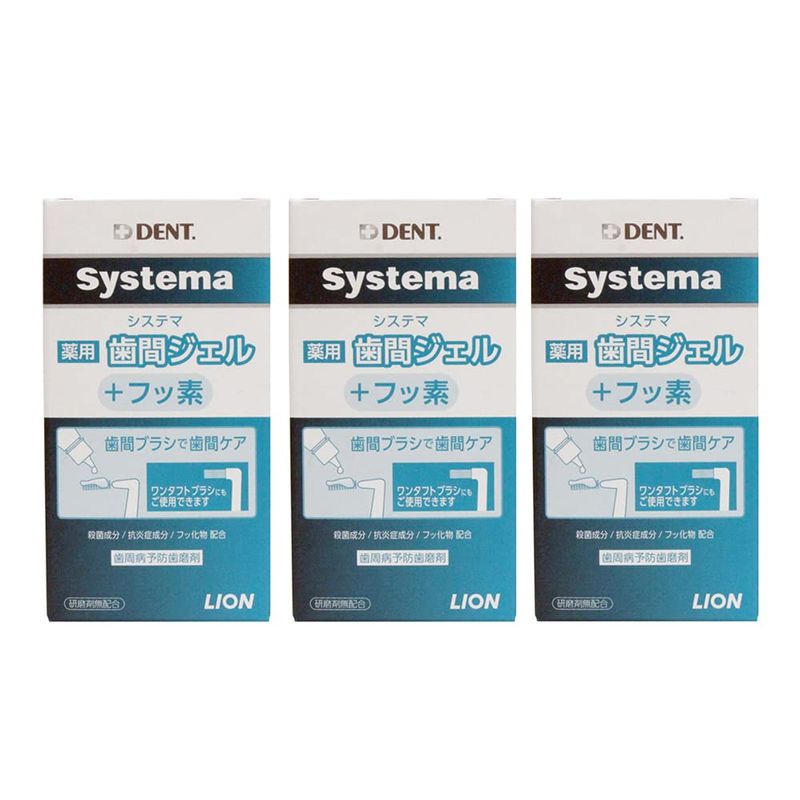 Lion DENT Systema Medicated Interdental Gel 0.7 fl oz (20 ml) (Set of 3) - Online Marketplace ...
