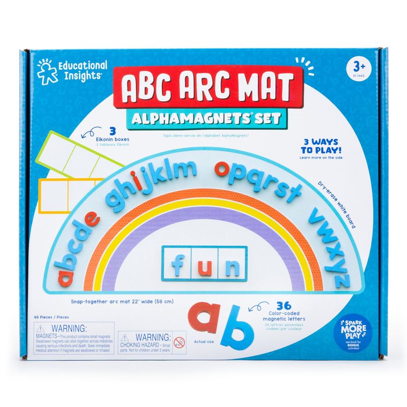 Educational Insights ABC Arc Mat AlphaMagnets® Set – Alphabet Puzzles ...
