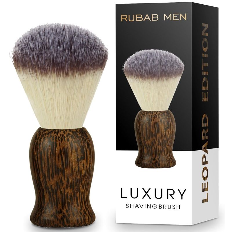 RUBAB MEN Premium Soft Shaving Brush for Men |Leopard Edition ...