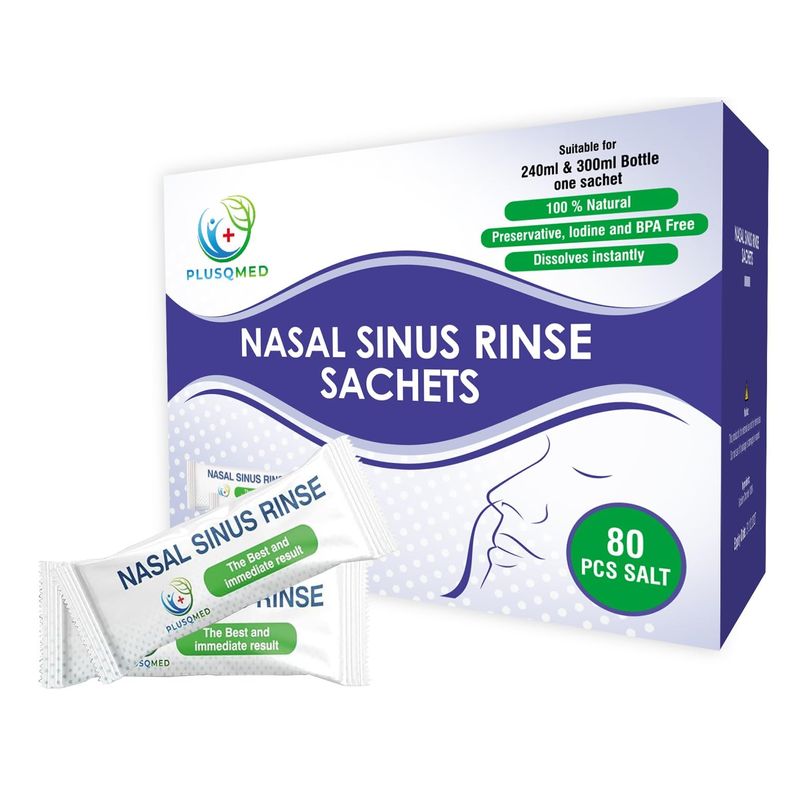80 Saline Packets,Nasal Rinse Sachets, Sinus Rinse Sachets,Neti Pot ...