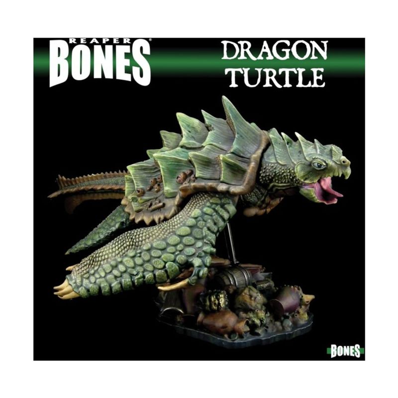 REAPER Dragon Turtle Miniature 25mm Heroic Scale Figure Dark Heaven ...