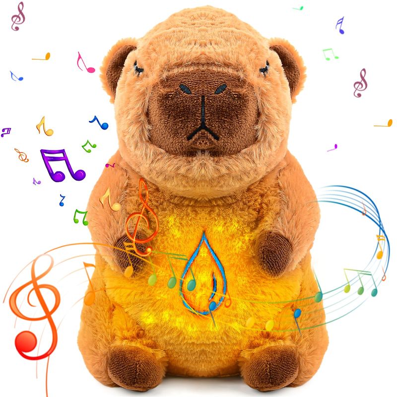 Breathing Teddy Anxiety Relief Capybara Plush, Soothing Breathing ...