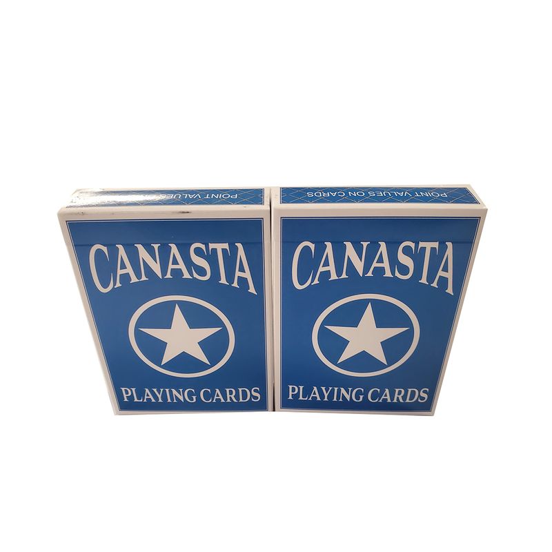 Merz67 LLC 2 Deck Canasta Playing Cards Set w/Points, Blue Back ...