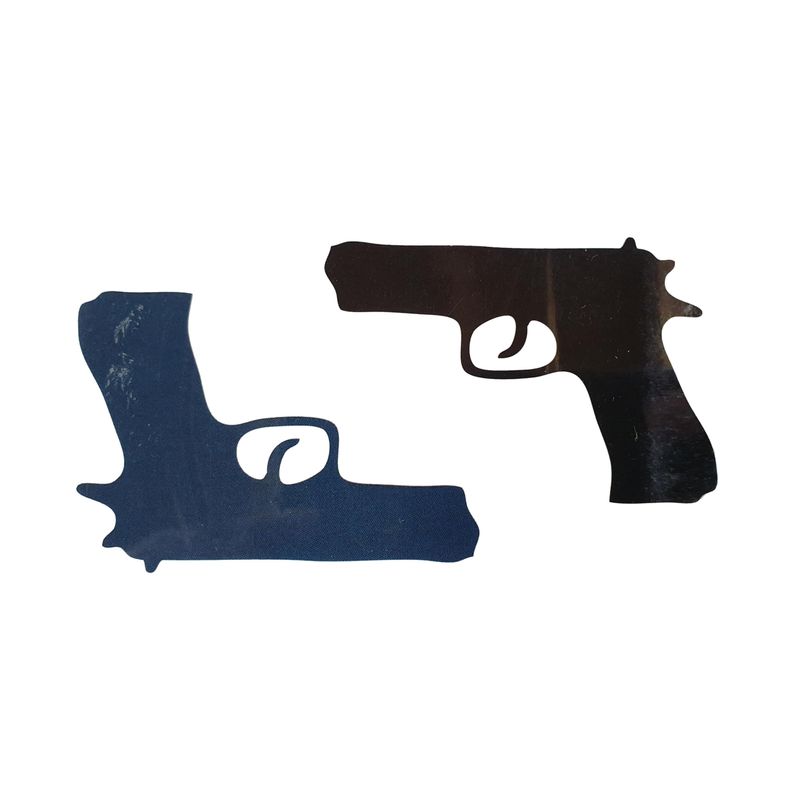 Fat-catz-copy-catz 1x Sheet Unisex Gun Revolver Pistol Glock Desert ...