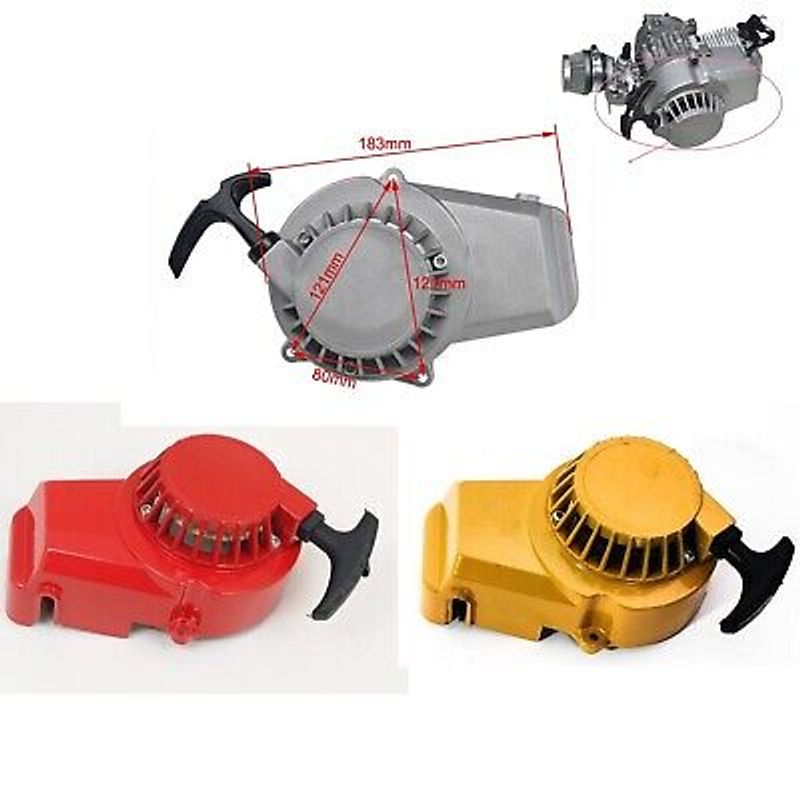 Pull Start Mini Pocket ATV Scooter 47 49 50CC Dirt Bike Recoil Starter ...
