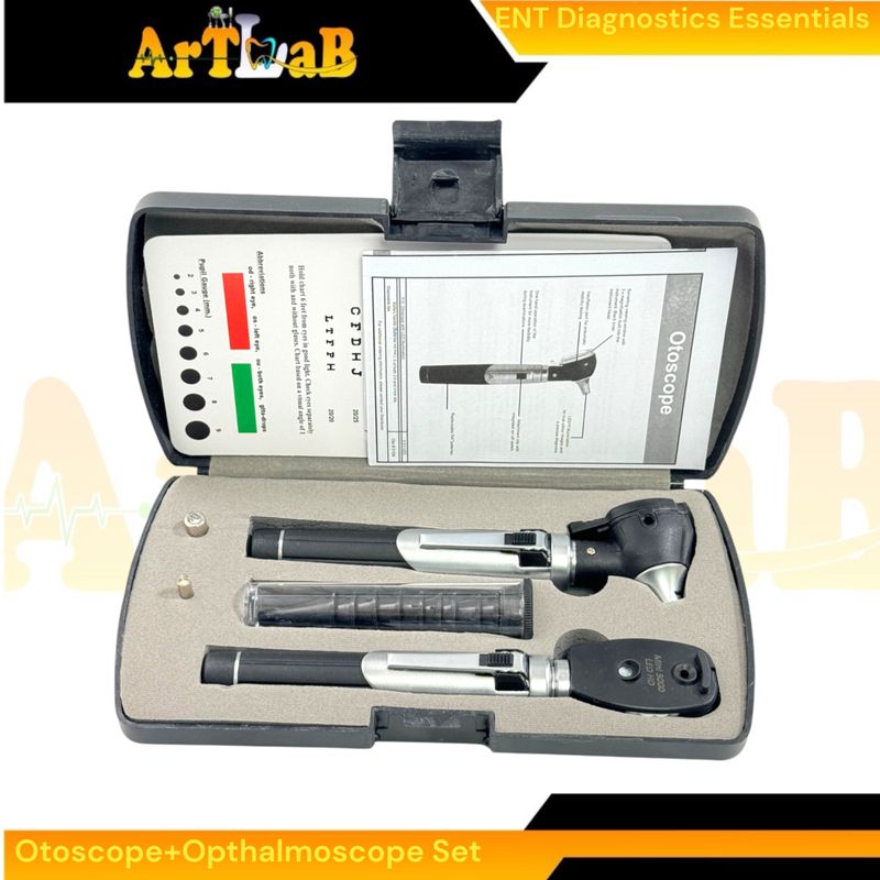 Compact Otoscope Mini LED 5000 with Specula + Opthalmoscope, Essentials ...