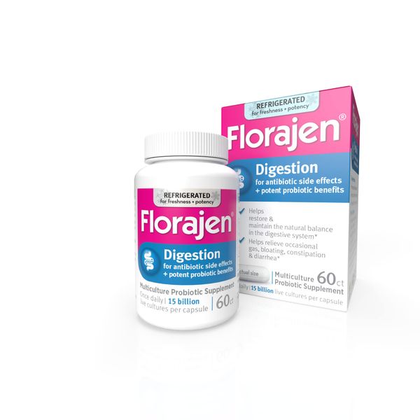 Florajen Digestion Probiotics, Gut Health Supplement with Constipation ...