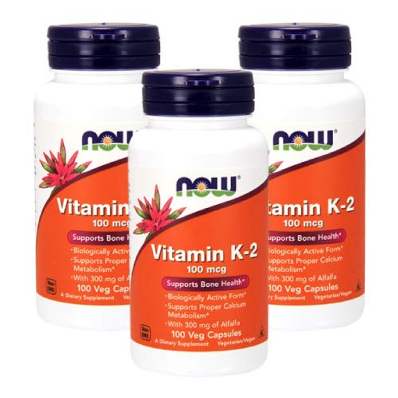 Vitamin K-2 Set of 3, 100 mcg, 100 Tablets - EveryMarket