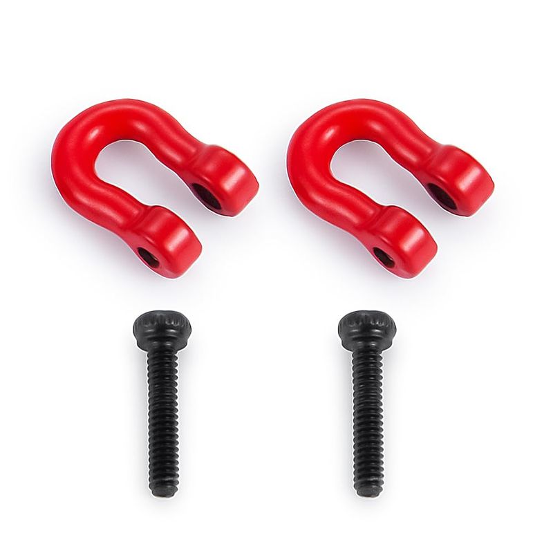 WEFEINO 2Pairs Aluminum Tow Hooks D-Ring Hitch Tow Shackles for TRX4M 1 ...
