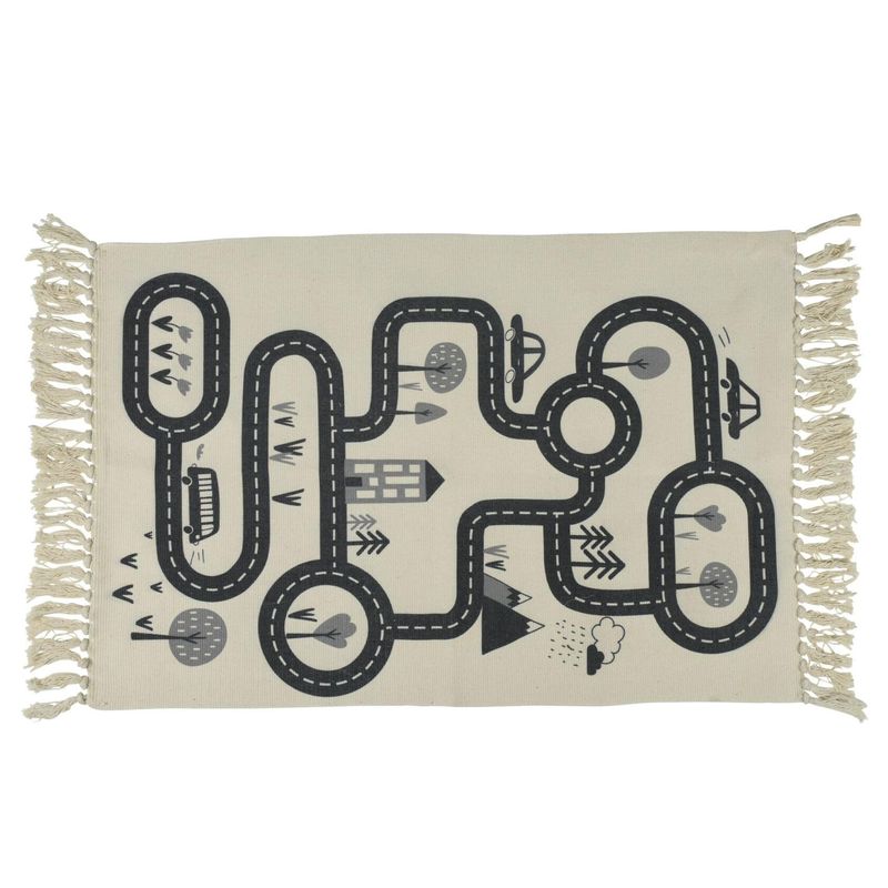 Childrens Road Map Rug | Rag Rug For Kids Highway Motorway Town City ...