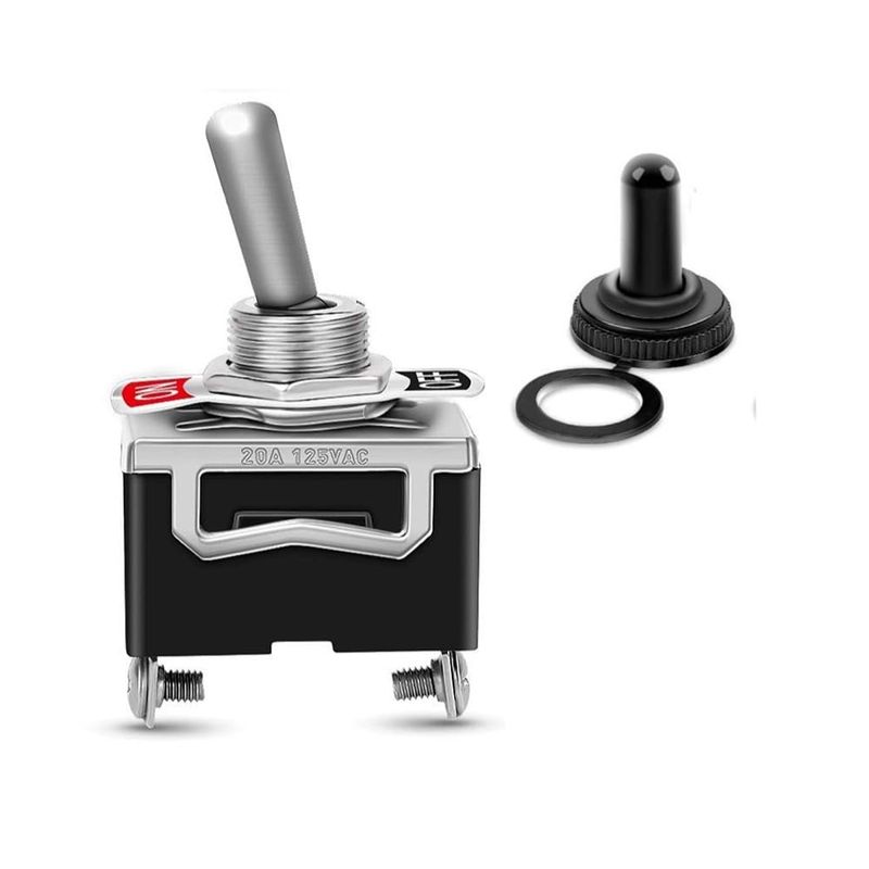 Itisyou Toggle Switch Waterproof Switch 15A 250V / 20A 125V 2 Terminal ...