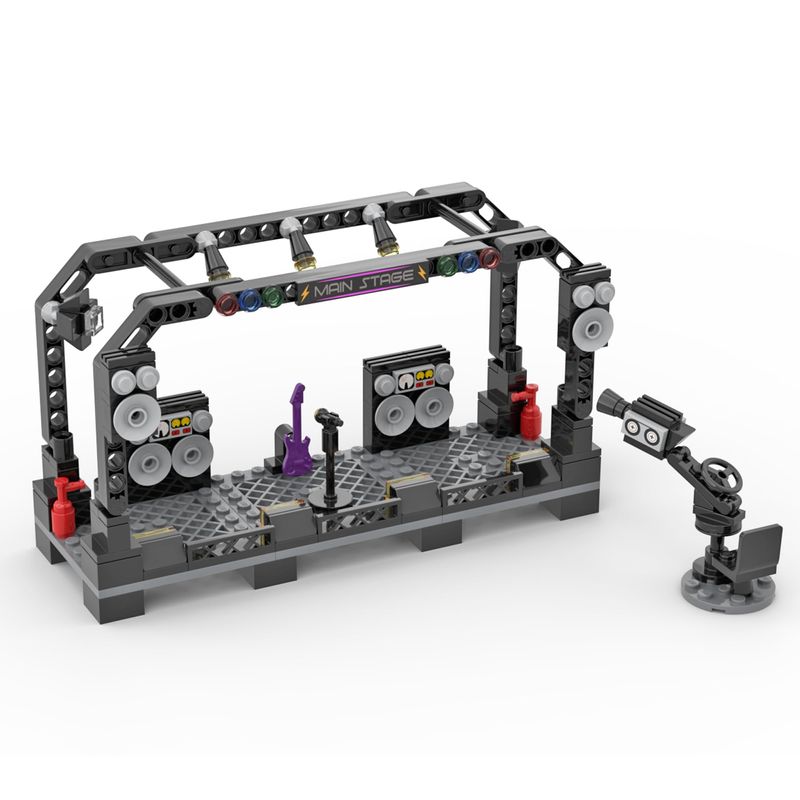 Music Stage | Made with Genuine LEGO parts | Instructions Included ...