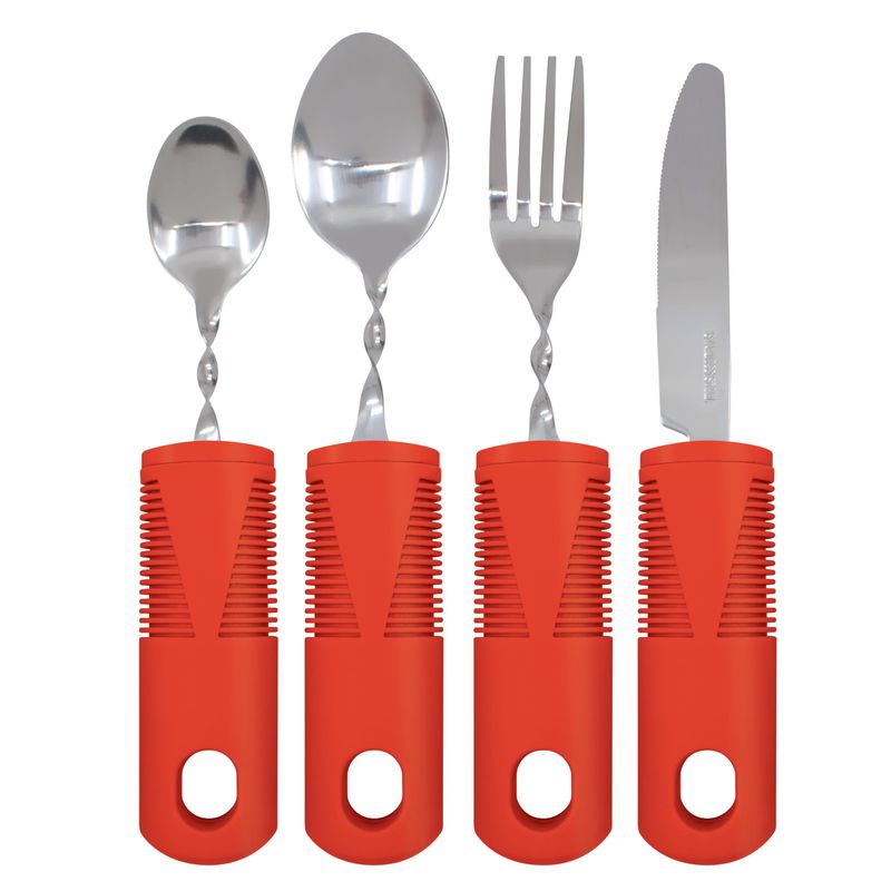 Carex Adaptive Utensils, Built Up Utensils for Adults, Silverware for ...