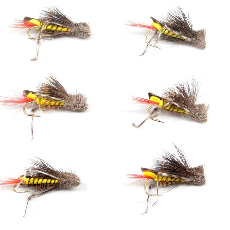 The Fly Fishing Place Dave's Hopper Trout Fly Fishing Flies - Yellow ...