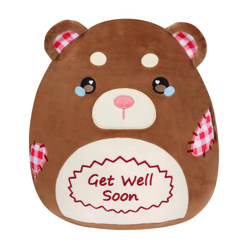 Cuteoy Get Well Soon Bear Plush Pillow Cute Plush Toy Soft Stuffed ...