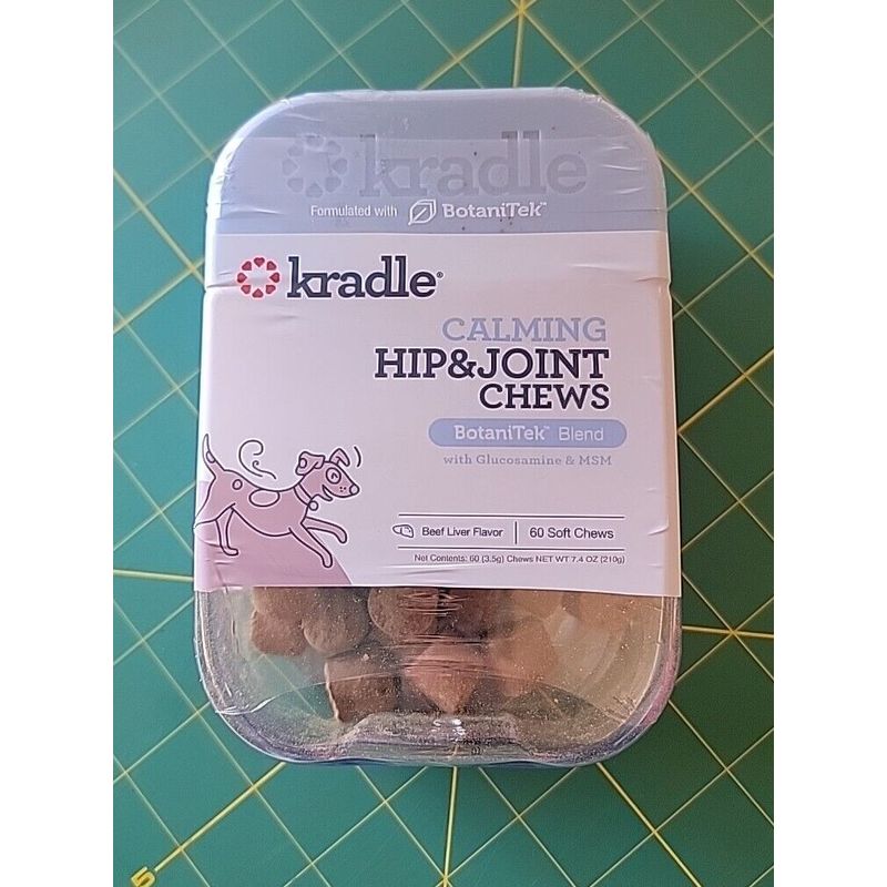Kradle Calming Hip & Joint Chews Beef Flavored 60 count - EveryMarket