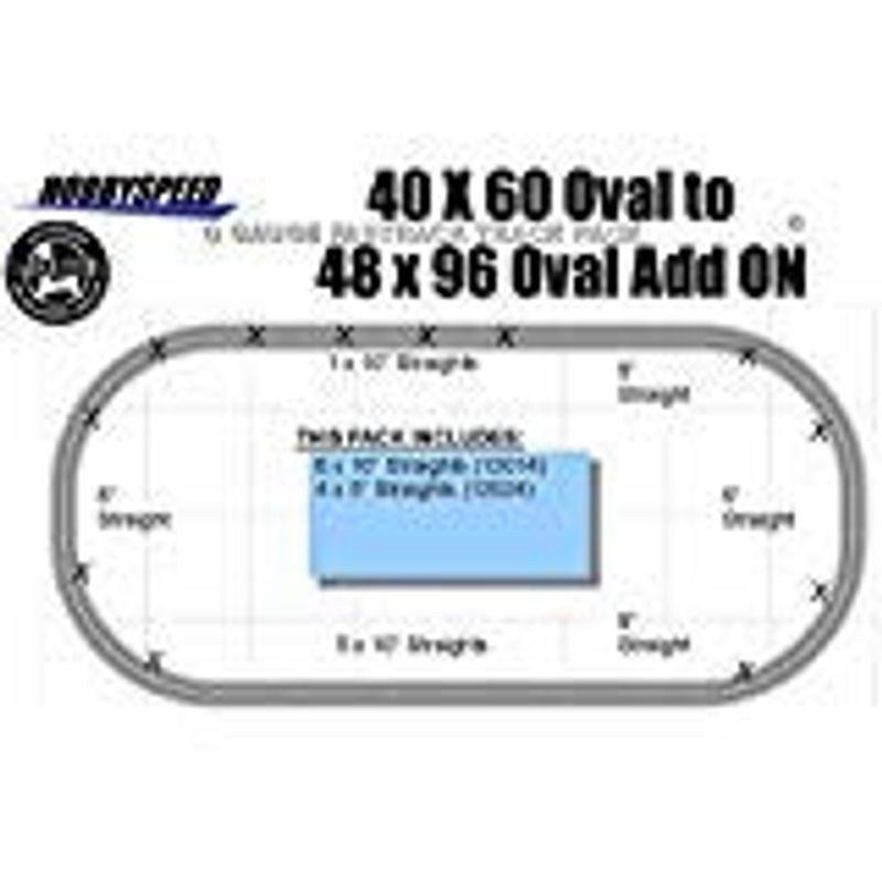 40x60 Conversion to 48X96 Oval Track Layout Pack O Gauge - Online ...