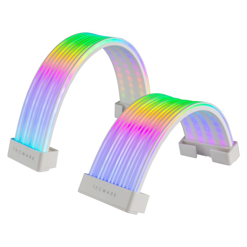 TECWARE Flex RGB, PSU Extension Cable Cover Kit, Light Up LED Strip Set ...