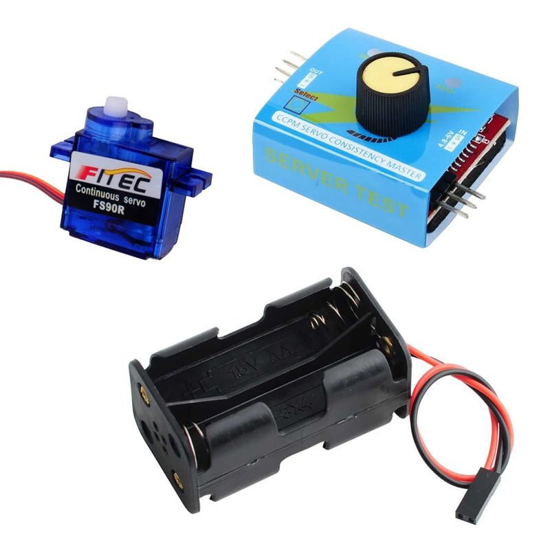 Geekstory Micro Servo Tester Kit, 3CH Digital Servo Tester ESC Speed ...