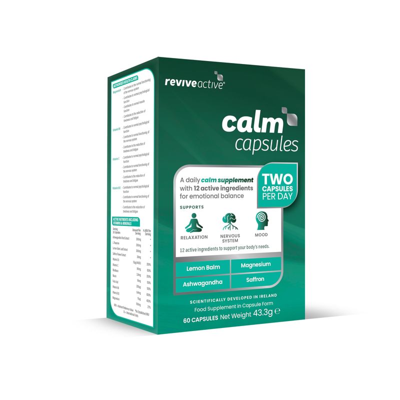 Revive Active Calm Capsules - 12 Active Ingredients in 1 Daily Sachet ...