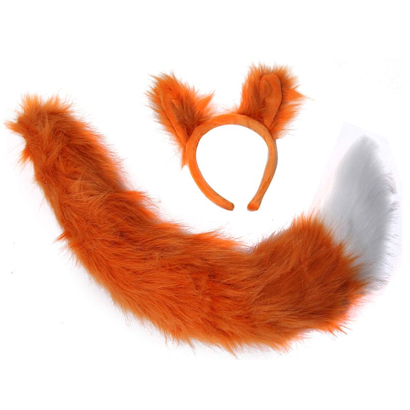 Making Believe Fox Ears & Tail Costume - Oversized Plush - Orange ...