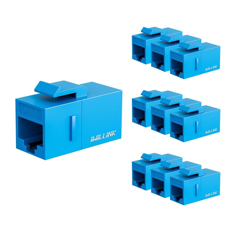 Iwillink RJ45 Cat6 Keystone Coupler for LAN Cable Relay Connector ...