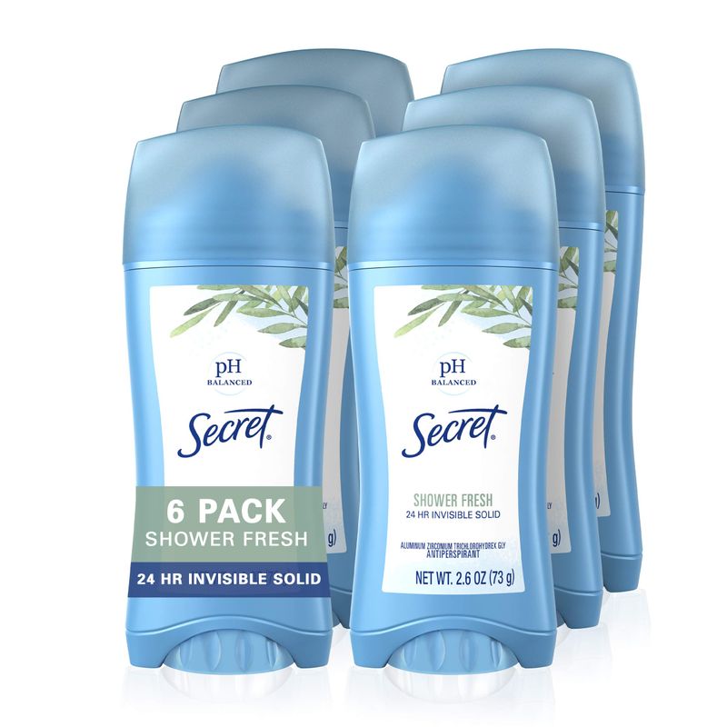 Secret Antiperspirant Deodorant Women, Shower Fresh Scent, Invisible ...