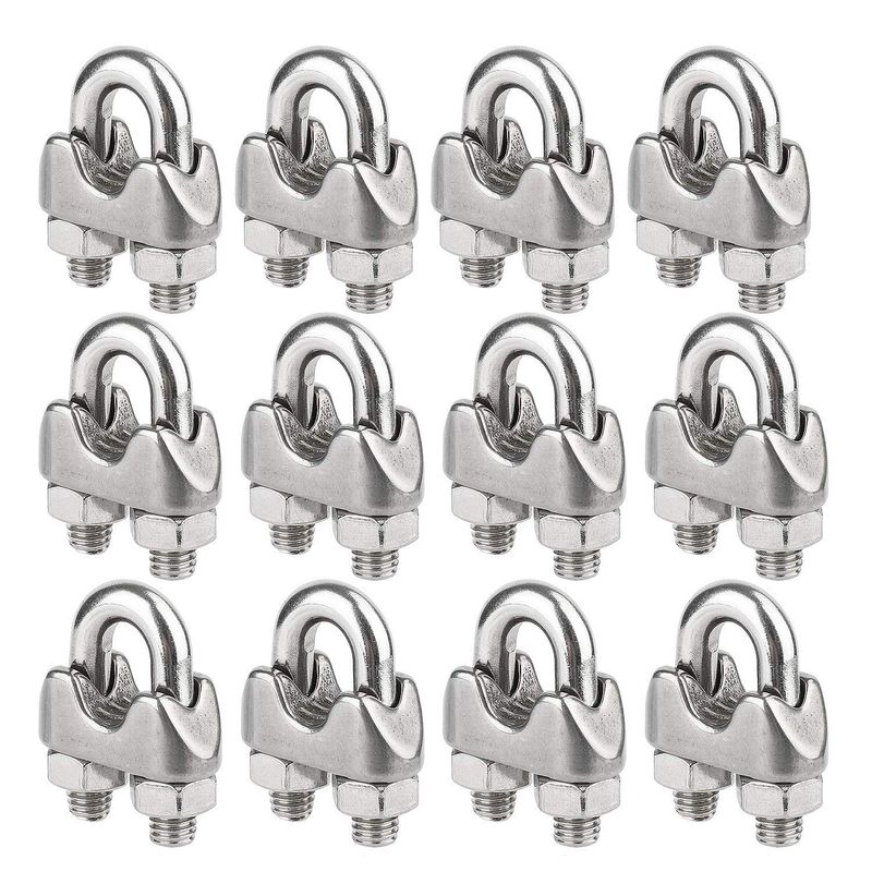 Wire Rope Clip Cable Clamp 304 Stainless Steel U Bolt Saddle Fastener ...