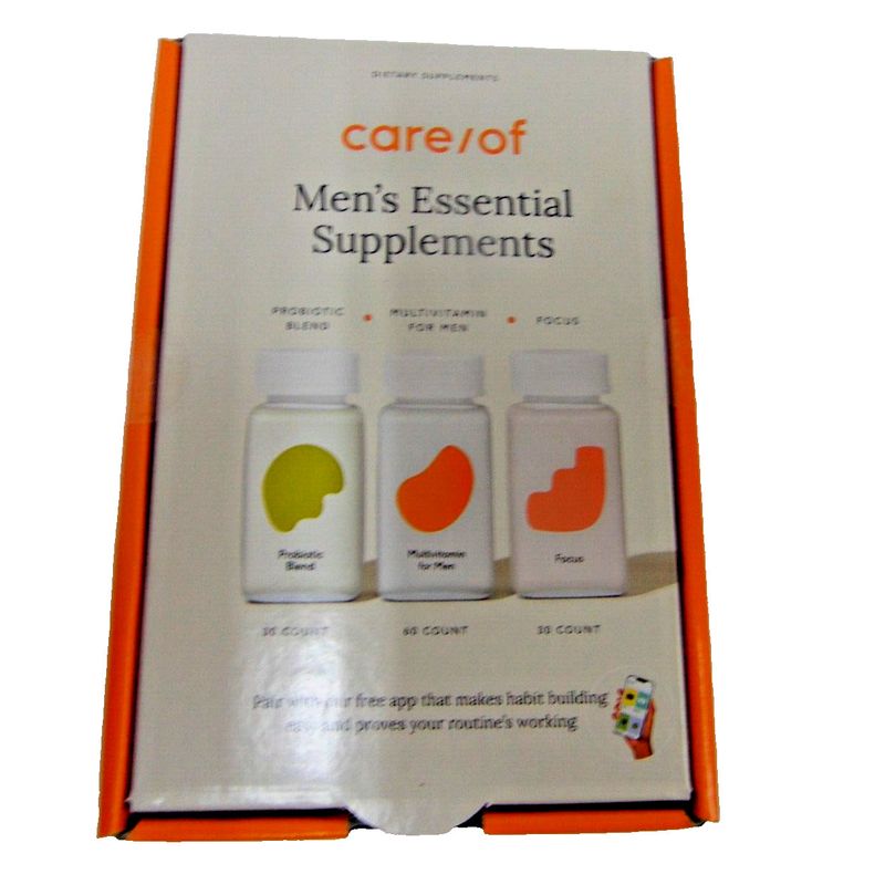 Care/of Men's Essential Supplements (Multivitamin Probiotic Focus) 120 ...