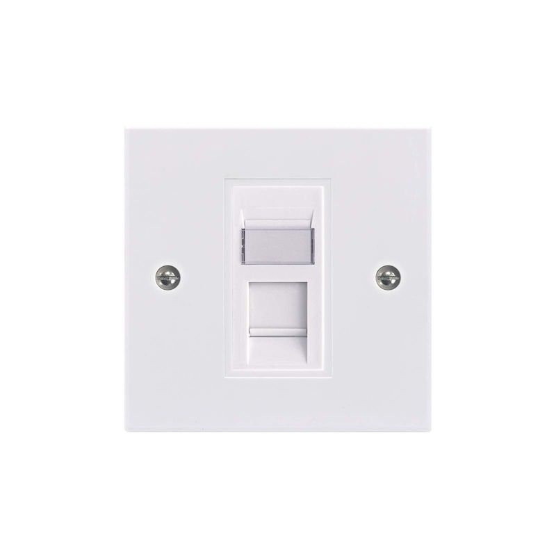 VCELINK RJ45 Socket Ethernet Cat6 Wall Socket Single Port Faceplate ...