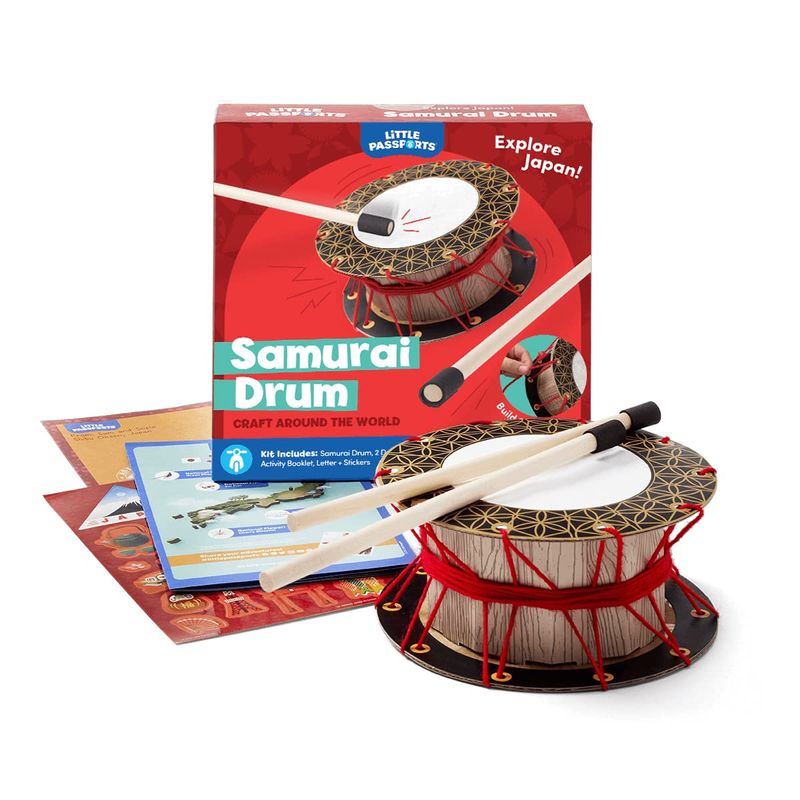 Little Passports: Craft Around The World - Samurai Drum | Ages 6+ | DIY ...