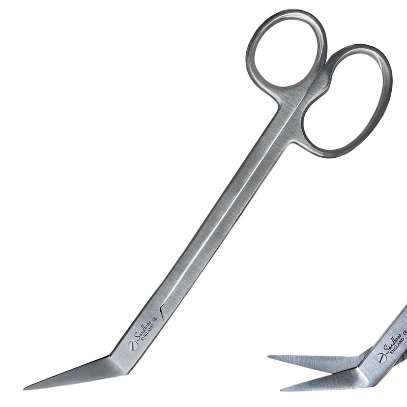 Toenail Scissors, Long Handle/Shank with 45 Angled Tip for Maximum ...