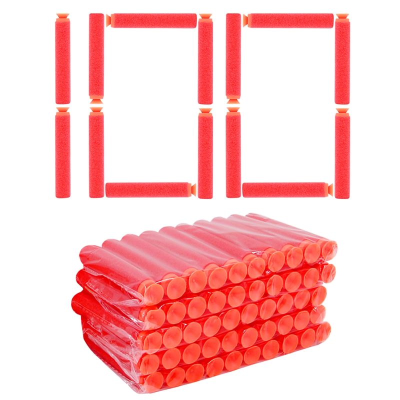 WALWAL 100 PCS Suction Darts Foam Bullet Refill Pack - Compatible with ...