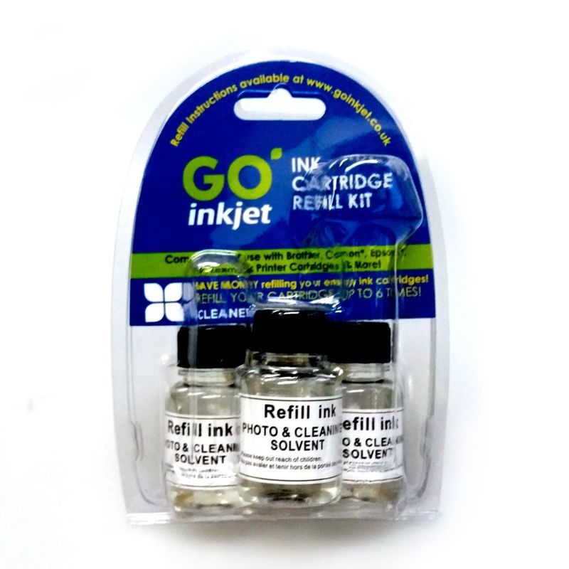 GO Inkjet ® Printer Head Cleaner Kit. Unblocks your Ink Cartridge Print ...