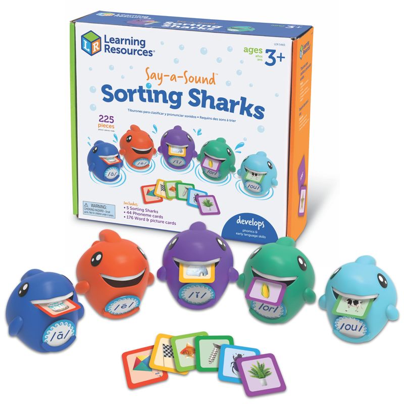 Learning Resources Say-a-Sound Sorting Sharks, Preschool Learning ...