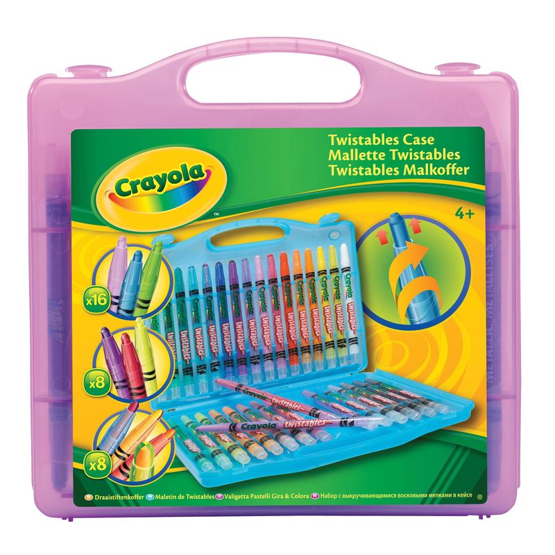 Crayola Twistables Case (32 Pack) (Case colour may vary - Purple, Blue ...